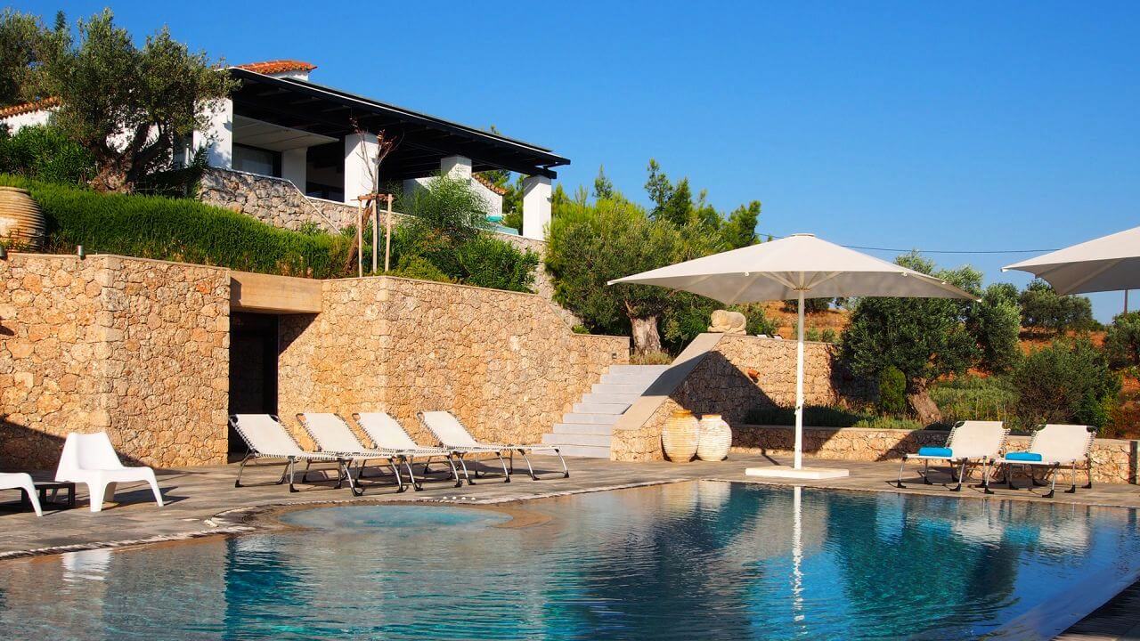 VILLA PORTO HELI | Luxus Ferienhaus in Griechenland mieten mit Pool